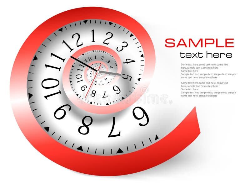 Infinity Time Background. Vector Stock Vector - Illustration of place ...