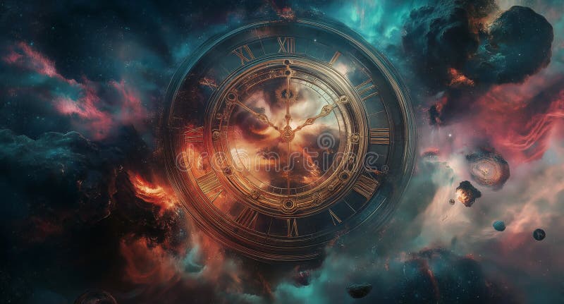 Infinity of Time: a Celestial Clockwork Stock Illustration ...
