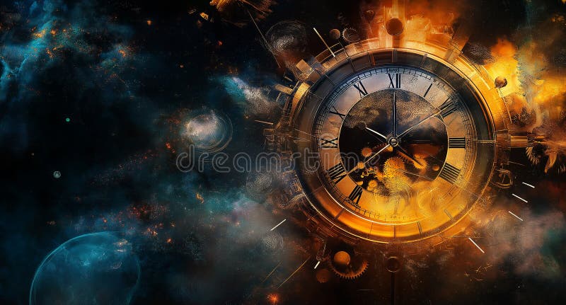 Infinity of Time: a Celestial Clockwork Stock Illustration ...