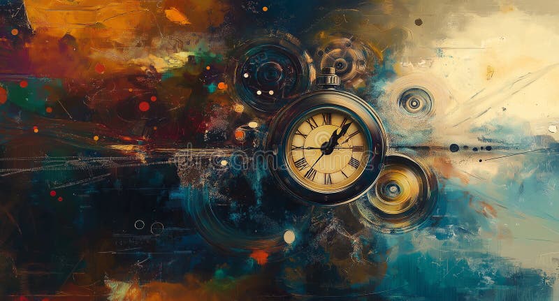 Infinity of Time: a Celestial Clockwork Stock Illustration ...