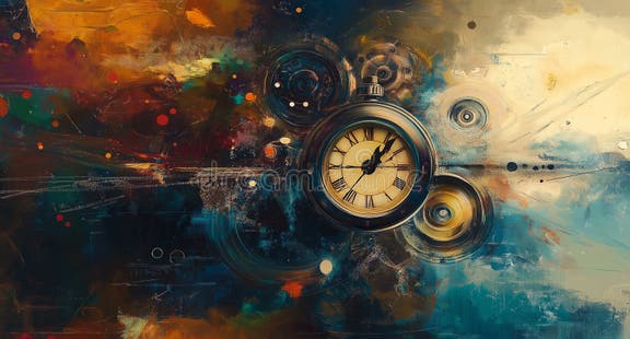 Infinity of Time: a Celestial Clockwork Stock Illustration ...