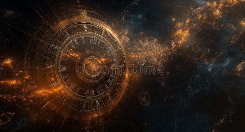 Infinity of Time: a Celestial Clockwork Stock Illustration ...