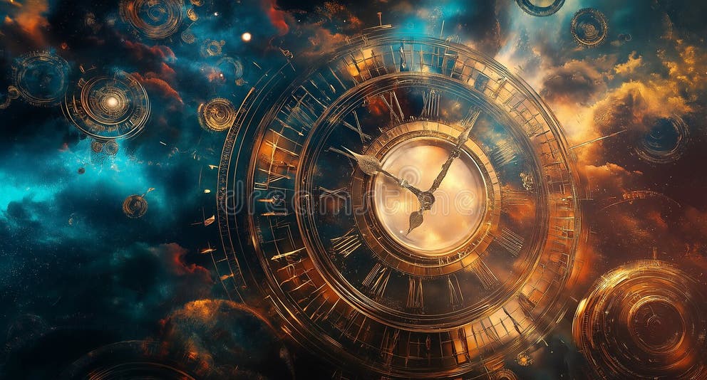 Infinity of Time: a Celestial Clockwork Stock Illustration ...
