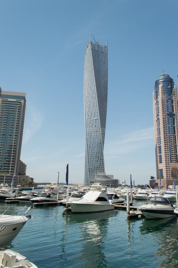 Cayan Tower in Dubai, UAE editorial stock image. Image of arab - 38332324