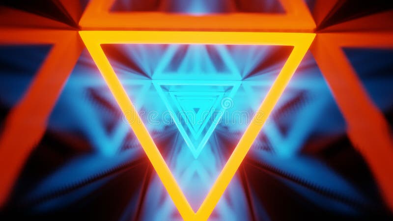 Infinity triangle tunnel stock footage. Video of party - 180106038