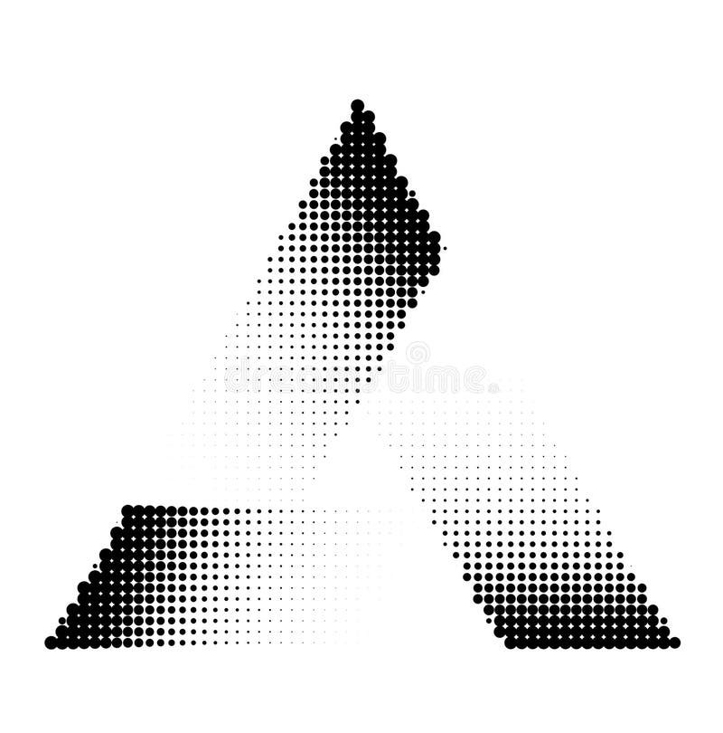 Infinity Triangle in Vintage Style. Isolated on White Background Stock ...