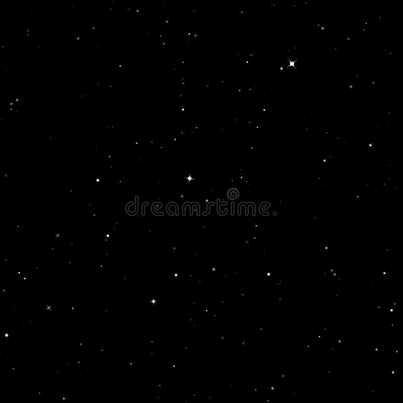 Infinity of Universe. Dark Night Sky. Space with Shiny Stars Stock ...
