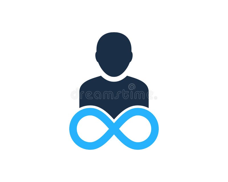 Infinity User Icon Logo Design Element Stock Vector - Illustration of ...