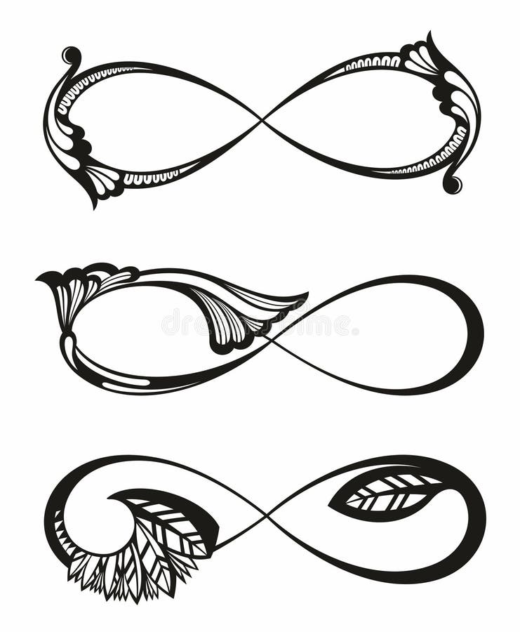 Set of Infinity, Forever Symbol Stock Vector - Illustration of future ...