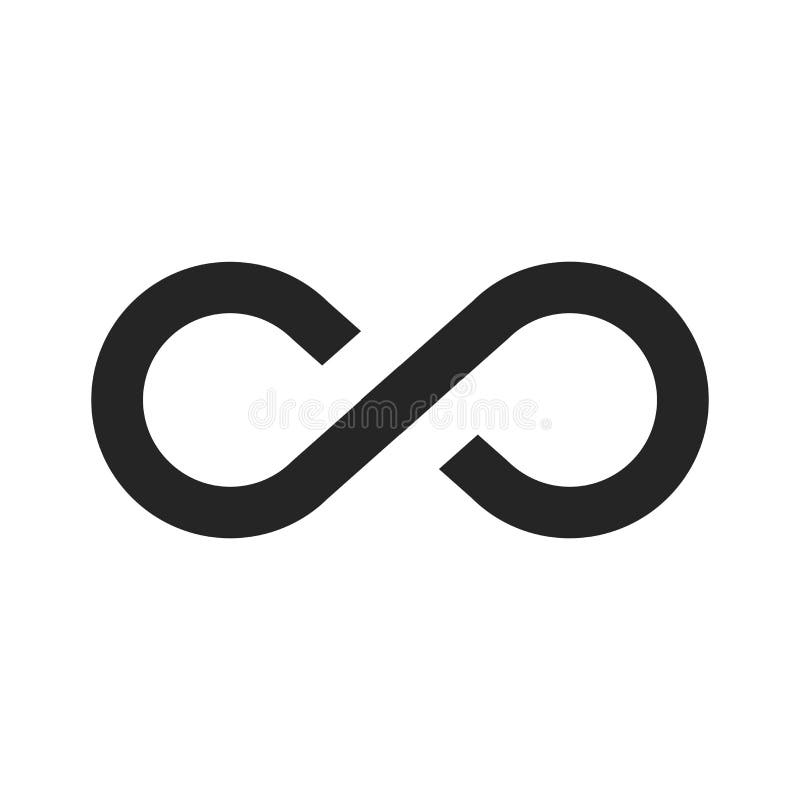 Infinity Vector Icon in Modern Design Style for Web Site and Mobile App ...