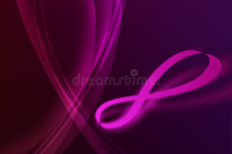 Infinity on violet stock illustration. Illustration of symbol - 7469169