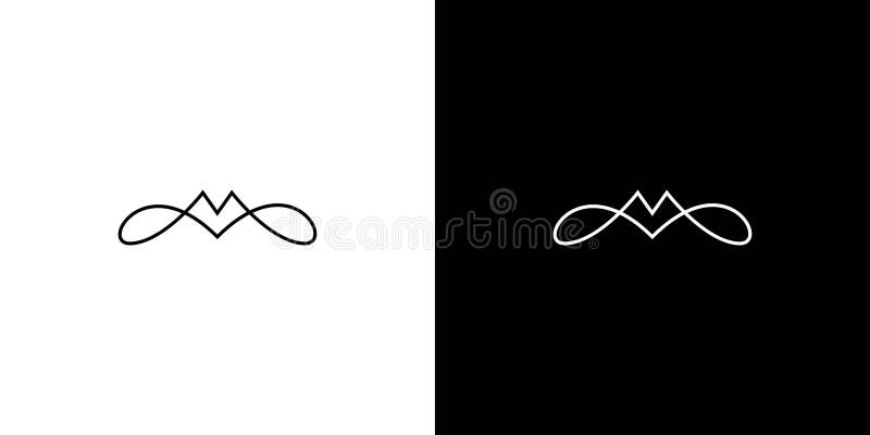 The Infinity M Logo Design is Unique and Modern Stock Vector ...