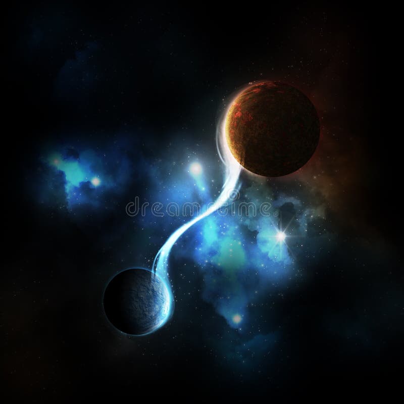 Infinity War in Galaxy Space Abstract Background Stock Illustration ...