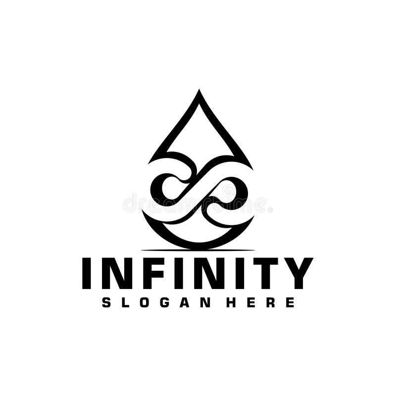 Infinity Water Oil Logo Icon Design Art Stock Illustration ...