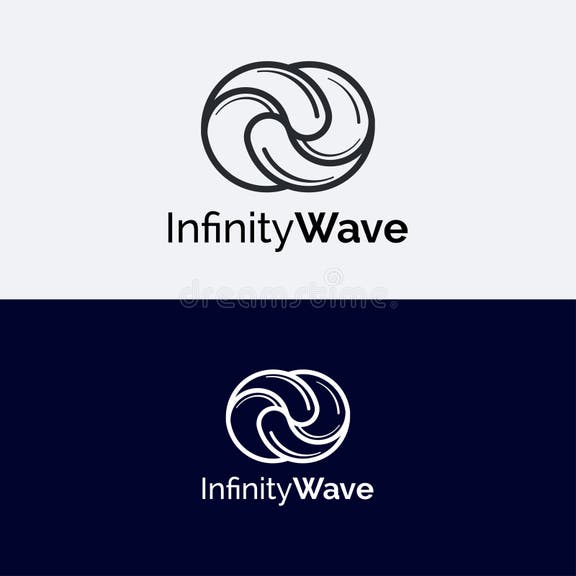 Infinity Wave Logo Template Stock Illustration - Illustration of ...