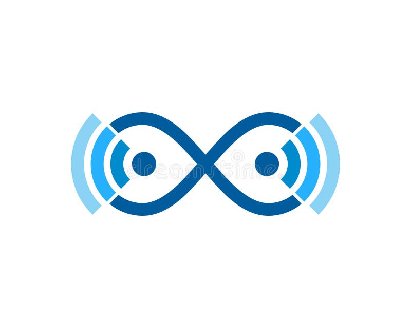 Infinity Wifi Connection Logo Template Vector Illustration Icon Element ...