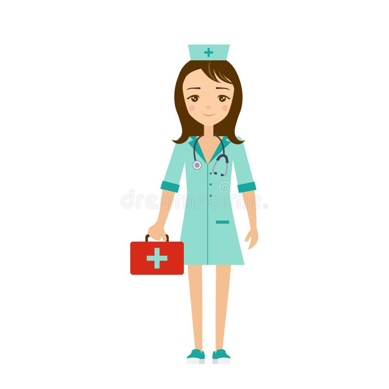 Infirmière Vector Illustration Illustration de Vecteur - Illustration ...