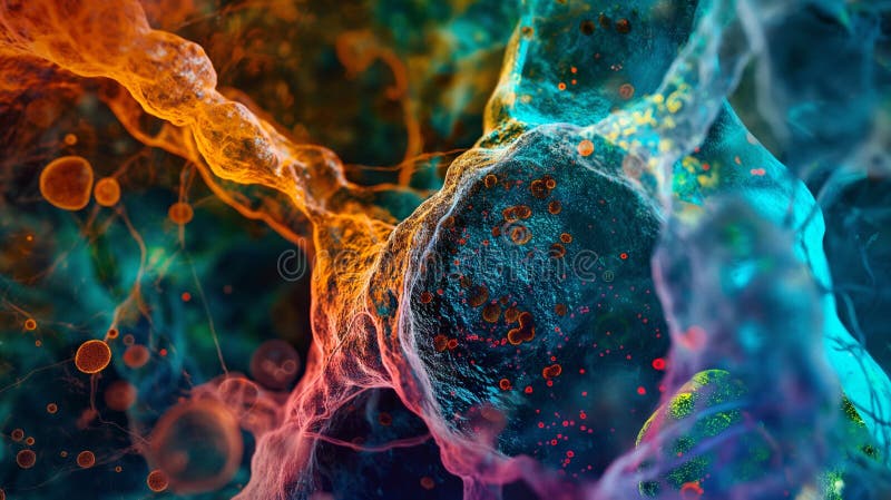 Inflamed Human Lymph Node Under a Microscope, Inflamed Tonsils, Lymph ...