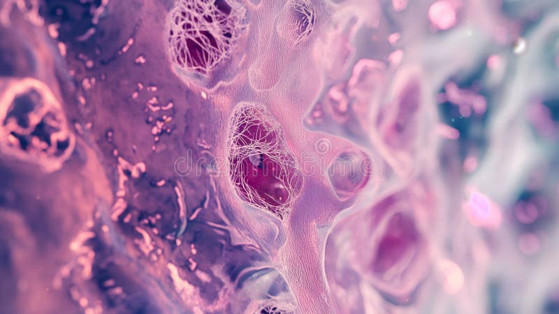 Inflamed Human Lymph Node Under a Microscope, Inflamed Tonsils, Lymph ...