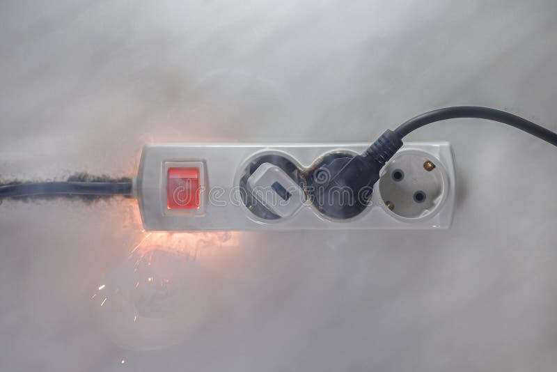 Inflamed Plug in Power Board - Result of Electrical Short Circuit ...