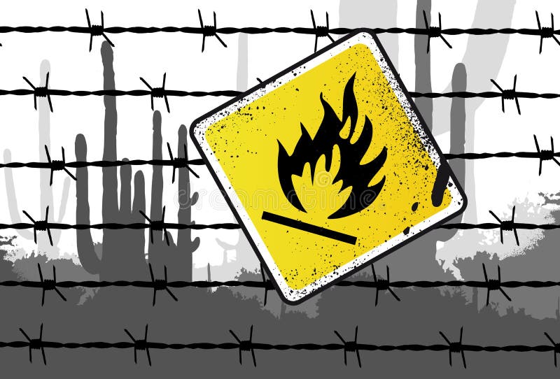 Inflammable stock vector. Illustration of design, lards - 25622375