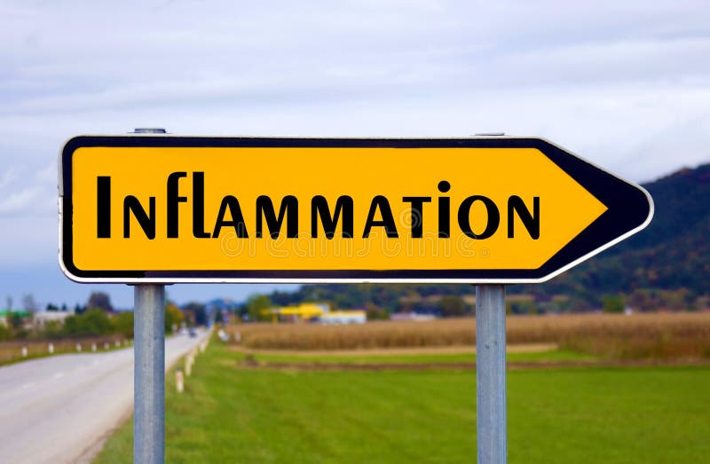 Inflammation signboard. stock photo. Image of flood - 207688168