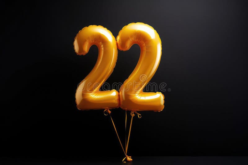 Inflatable Balloon in the Form of the Number Twenty Two, Festive ...