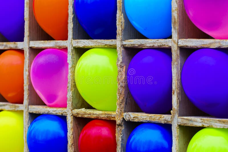 Inflatable Balloons and Toys on a Holiday Stock Photo - Image of ...