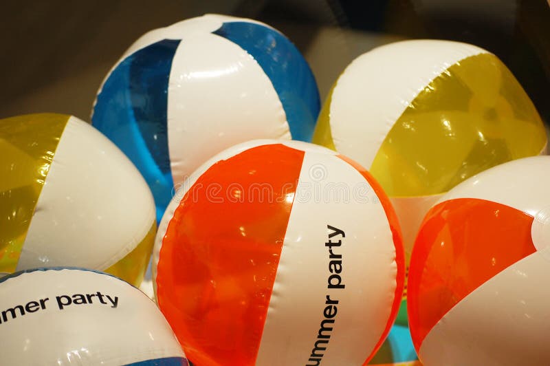 Inflatable balls stock image. Image of yellow, game - 175093269