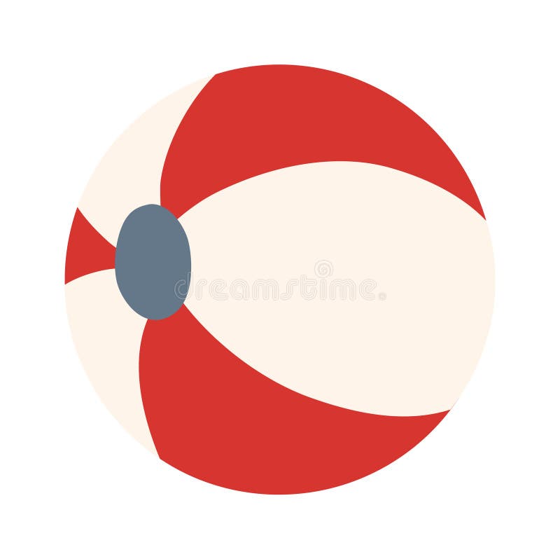 Inflatable beach ball stock vector. Illustration of colorful - 272592838