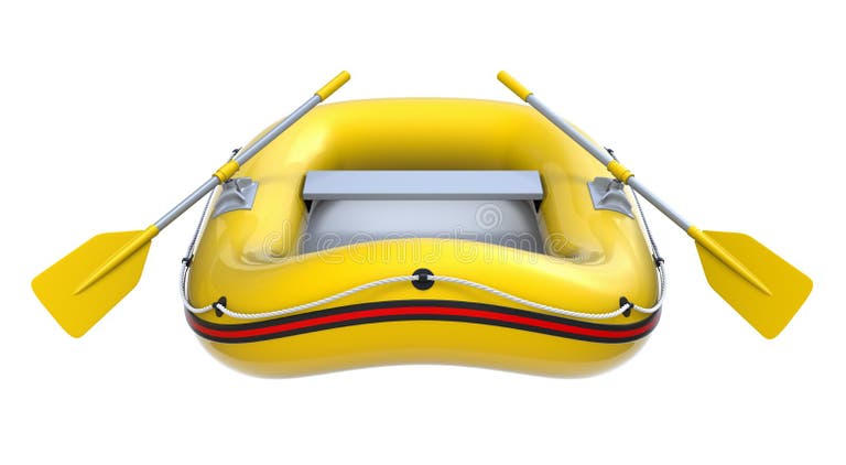 Inflatable boat stock illustration. Illustration of raft - 14043027