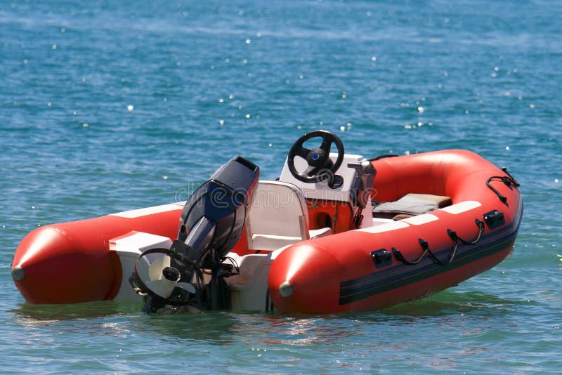 Inflatable boat stock photo. Image of beach, horizontal - 23513266