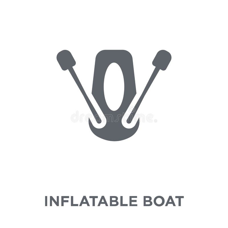 Inflatable Boat Icon from Camping Collection. Stock Vector ...