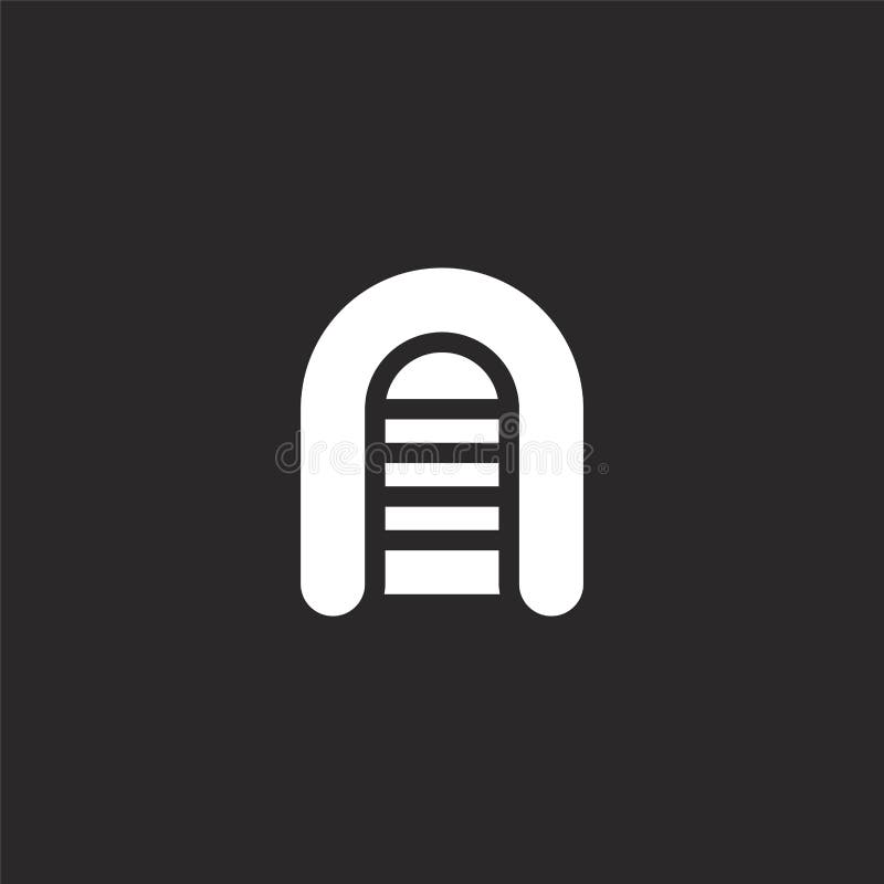 Inflatable Boat Icon. Filled Inflatable Boat Icon for Website Design ...