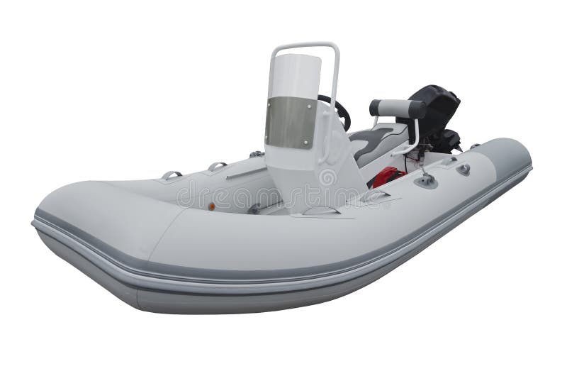 Inflatable boat stock image. Image of water, isolated - 145009491