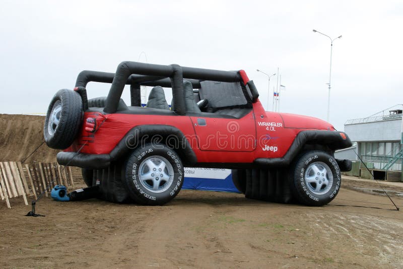 Inflatable car editorial stock image. Image of developmental - 56815129