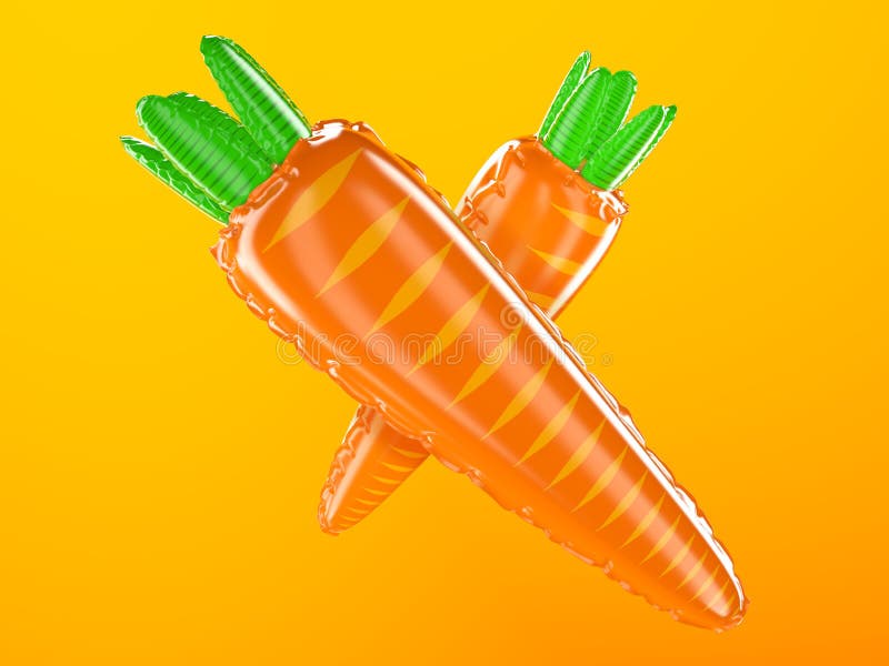 Inflatable Carrots Orange Background Stock Photos - Free & Royalty-Free ...