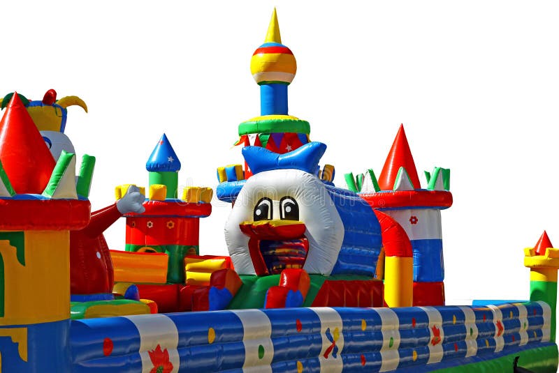 Bouncy Fun Park White Background Stock Photos - Free & Royalty-Free ...