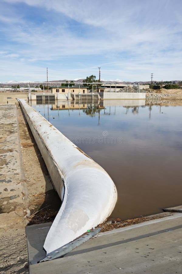 Inflatable Dam stock image. Image of channel, natural - 170876007