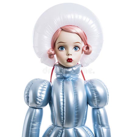 An inflatable doll stock image. Illustration of happy - 279605347