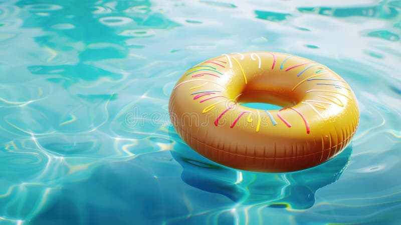 The Inflatable Donut Float.AI Generated Image Stock Image - Image of ...