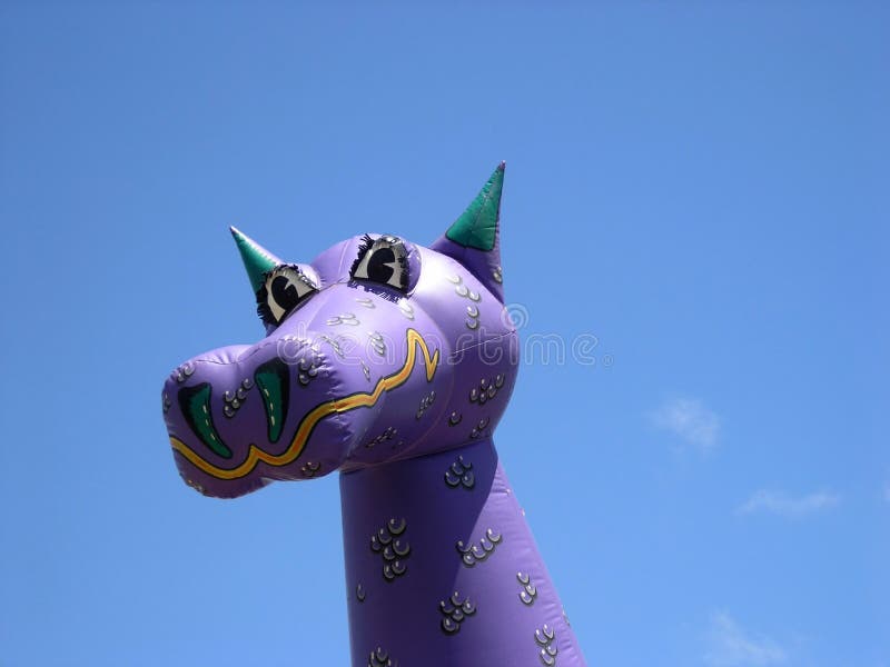 Inflatable Red Dragon Float Boat in White Beach, Puerto Galera ...