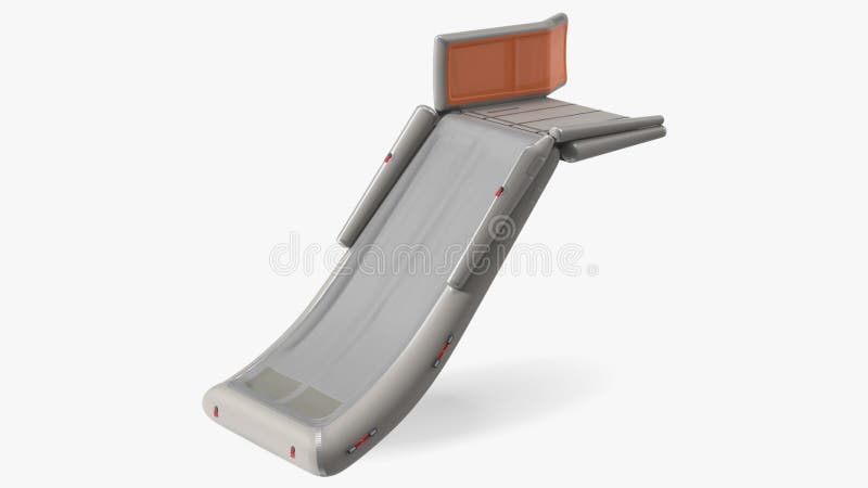 Inflatable Emergency Aircraft Evacuation Safety Slide Model Stock Image ...
