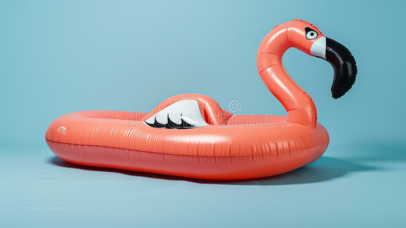The Inflatable Flamingo Pool Float.AI Generated Image Stock Image ...