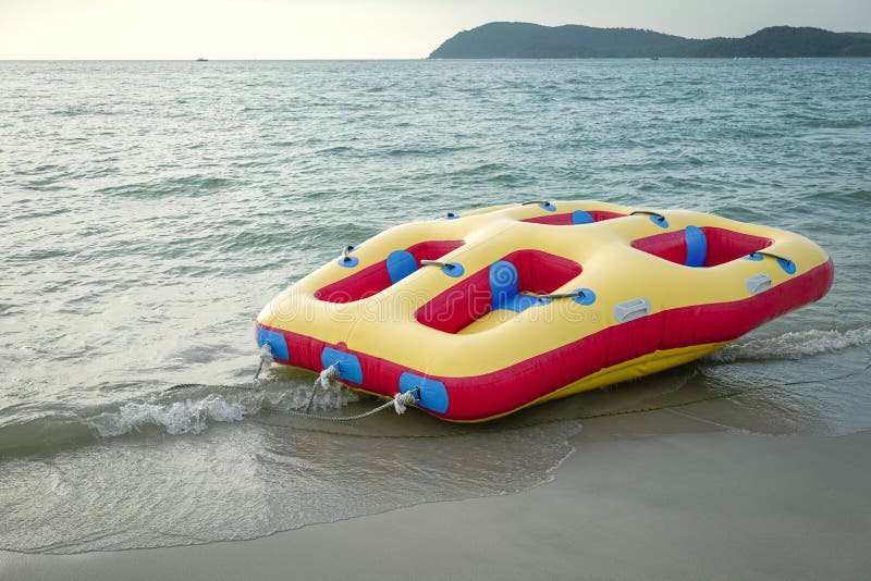 Inflatable Float by the Seaside Stock Photo - Image of large ...