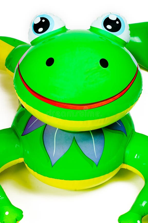 Inflatable Frog Pool Toy stock photo. Image of lifesaver - 868798