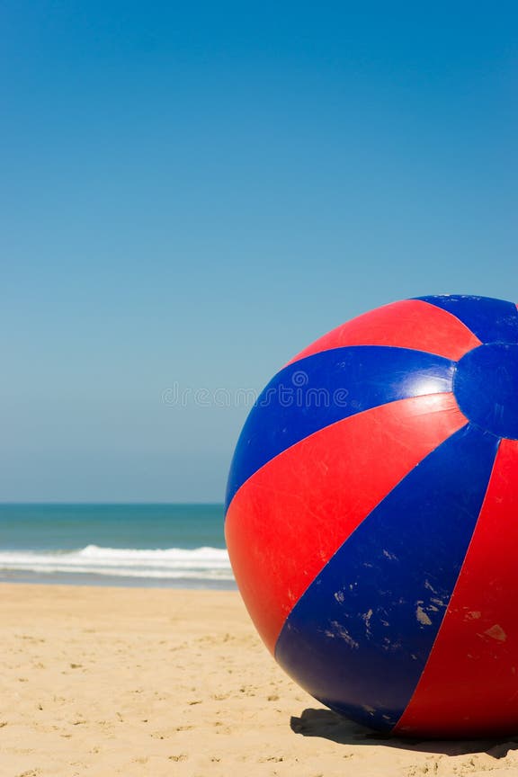 Inflatable Giant Beach Ball Stock Photo - Image of beautiful, seascape ...