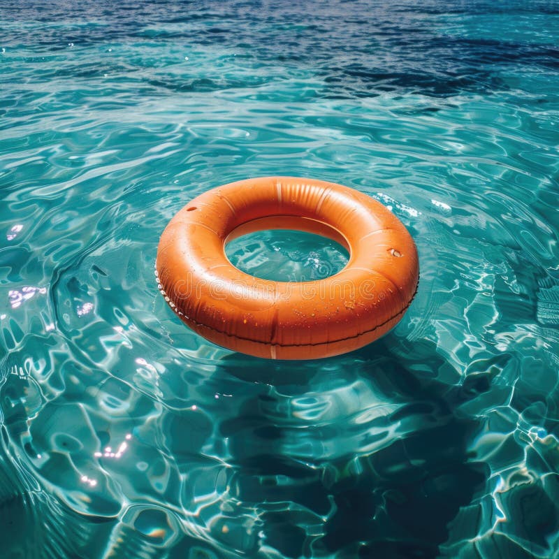 Kid Floatie in the Pool. Ai Generated Stock Photo - Image of life ...
