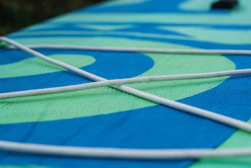 Inflatable Paddle Board Close-up, PVC Material Texture Stock Photo ...