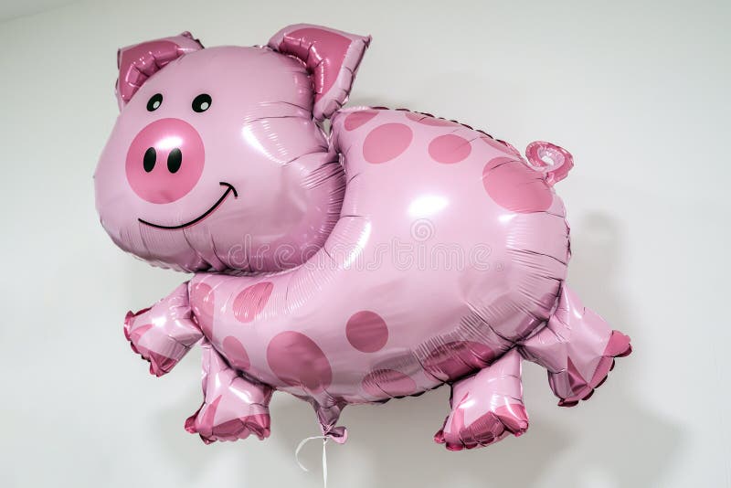 Helium balloon in the air stock image. Image of ribbon - 253893881